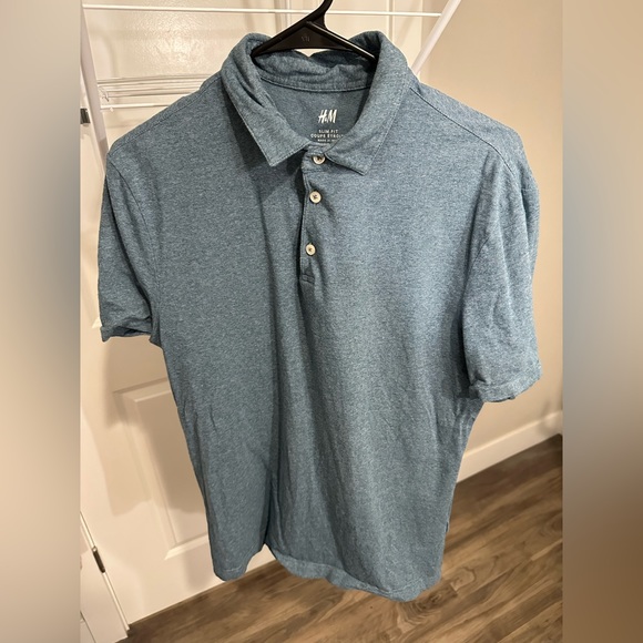 H&M | Shirts | Hm Slim Fit Men Polo Medium | Poshmark